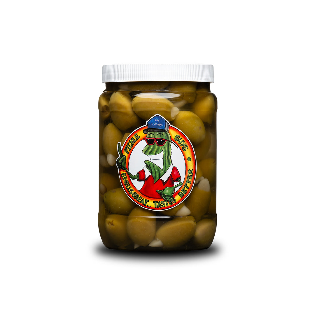 Garlic Stuffed Olives – The Pickle Guys